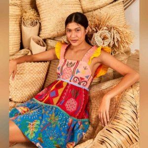 FARM Rio | Dresses | Farm Rio Embroidered Mini Dress | Poshmark